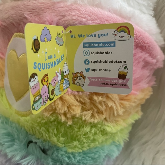 Squishable | Toys | Squishable Mini Rainbow Unicorn Latte Plush | Poshmark